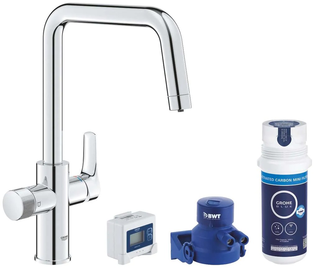 Grohe Blue Pure - Set dřezové baterie Start s filtrací, chrom 30596000