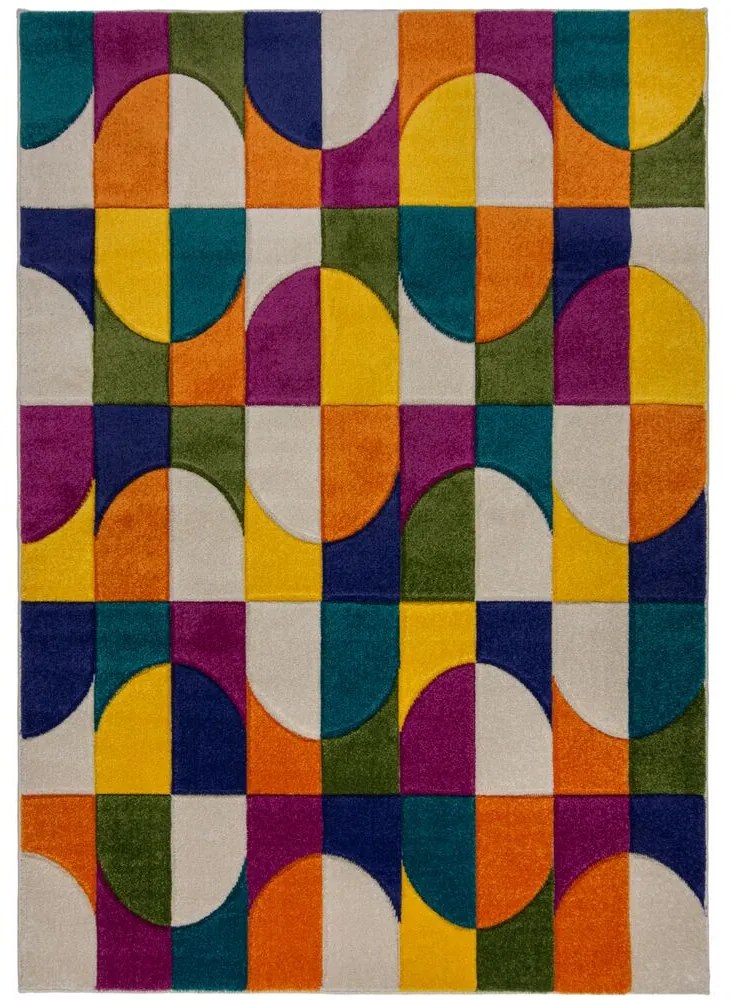 Flair Rugs, Kusový koberec Spectrum Chacha Multi, 160x230, vícebarevná, ložnice