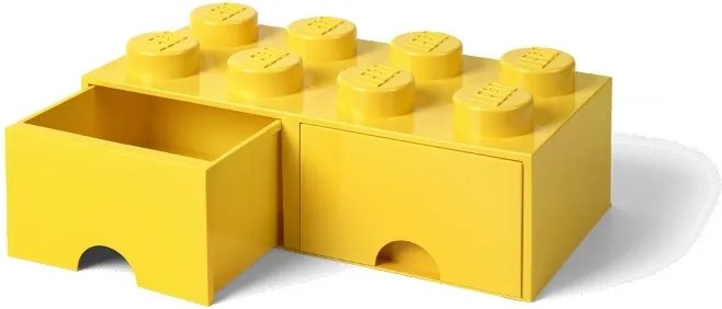 Úložný box se šuplíky Storage Box Drawer 8 | žlutá