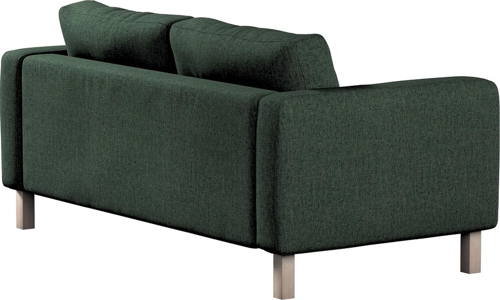 Potah na pohovku IKEA Karlstad 2-místná, nerozkládací, krátký barva zelená látka pletený vzor