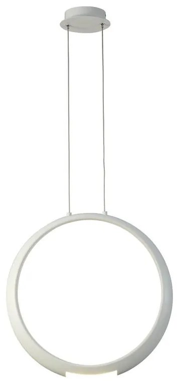 Mantra 6170 Ring, bílé závěsné kruhové svítidlo,  18+5W LED 3000K, prům. 50cm