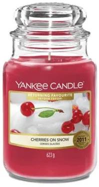 Aromatická svíčka, Yankee Candle Cherries On Snow, hoření až 150 hod