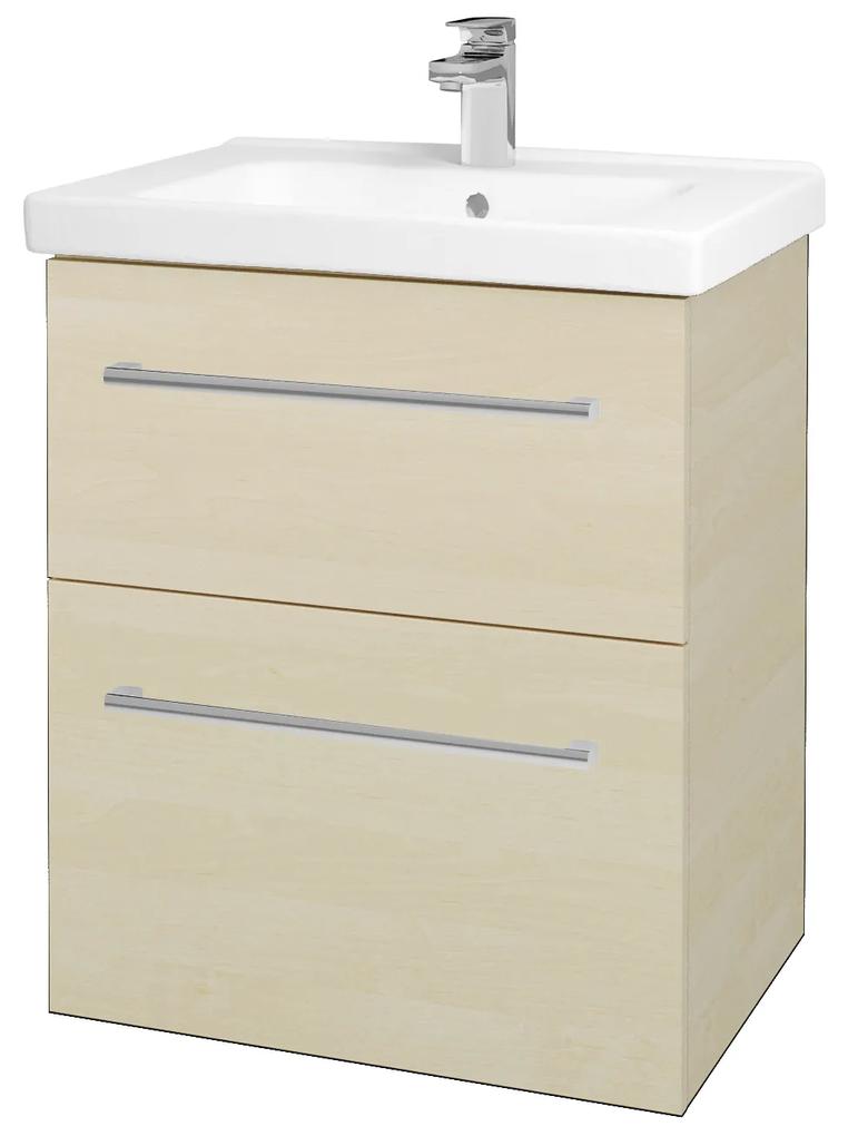 Dřevojas Koupelnová skříň BIG INN SZZ2 65 Varianta: M01 Bílá mat / Úchytka T02 / M01 Bílá mat
