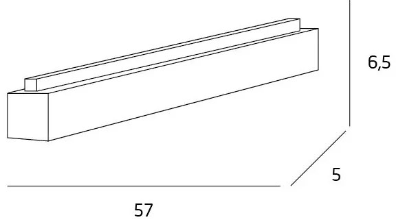 MAXLIGHT C0124 - LED Stropní svítidlo LINEAR LED/18W/230V 57 cm bílá