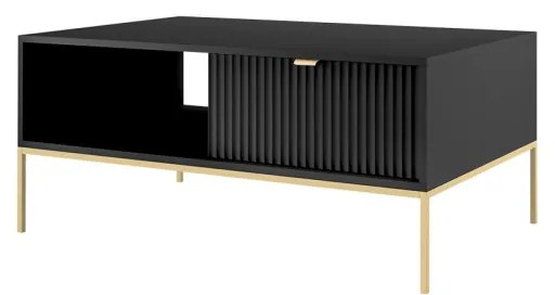 Konferenční stolek Mijano Gold ML104, Barva: černá