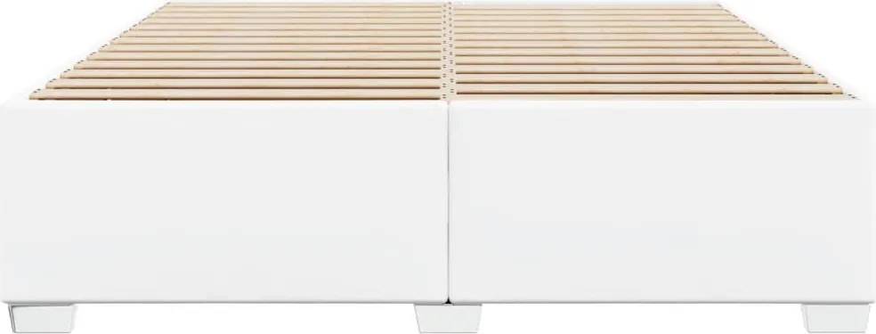 Rám postele bílá 200 x 200 cm umělá kůže 3284573