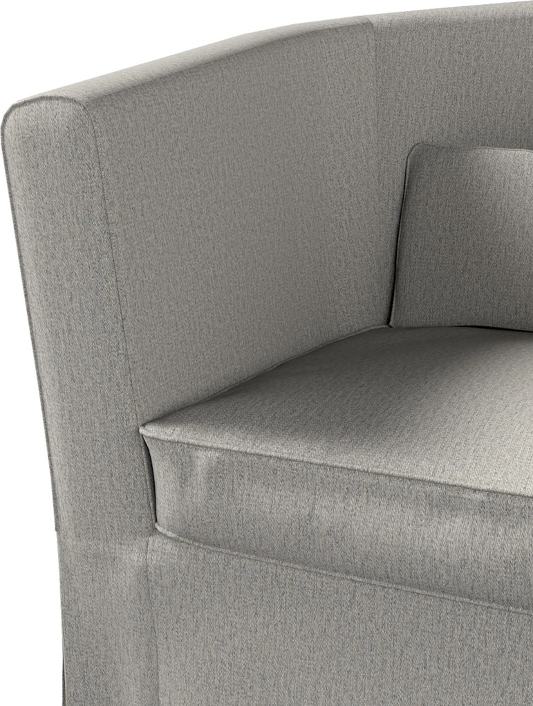Potah na křeslo IKEA Ektorp Tullsta barva šedá látka pletený vzor