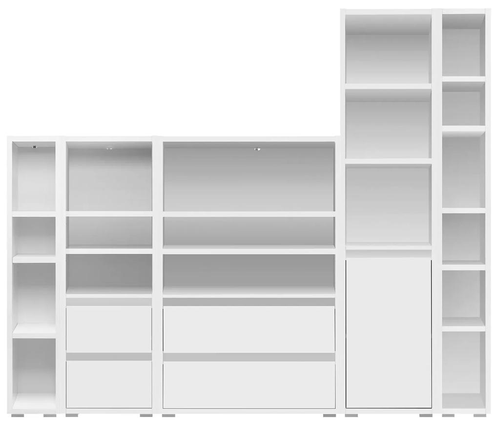 IDEA Knihovna 2 zásuvky IMAGE 23 bílá