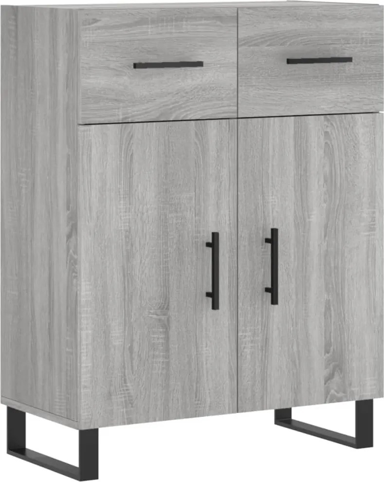 Skříň highboard šedá sonoma 69,5 x 34 x 180 cm kompozitní dřevo 3198559