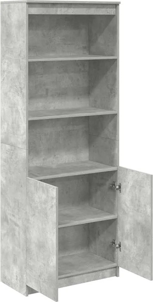 Skříň highboard betonově šedá 70 x 35 x 180 cm kompozitní dřevo 3328474