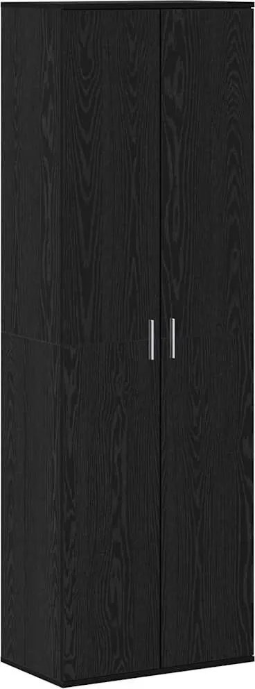 Highboard 60 x 35 x 180 cm Kompozitní dřevo Černý dub 3365569