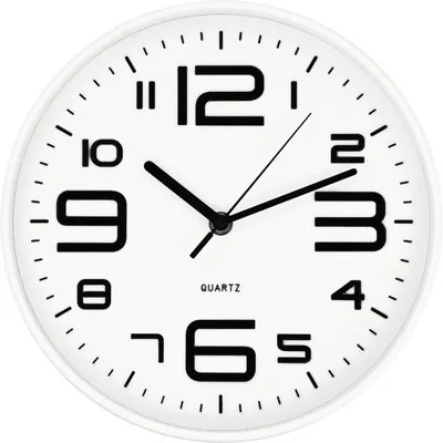 Nástěnné hodiny černo-bílé