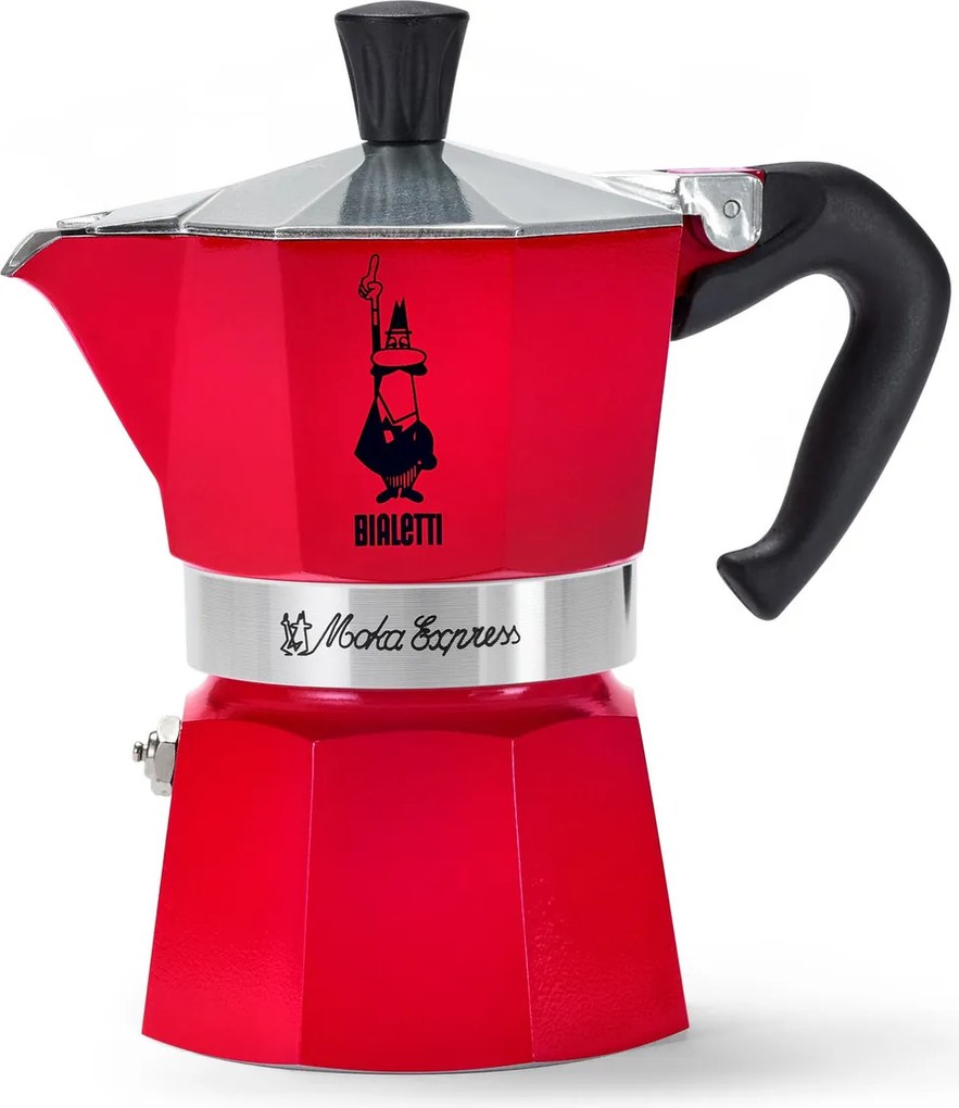 Bialetti Moka Express, 130 ml, červená