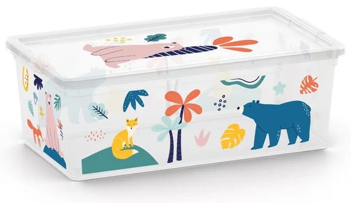 Bílý plastový dětský úložný box 34x19x12 cm C Box Style – KIS Biano.cz