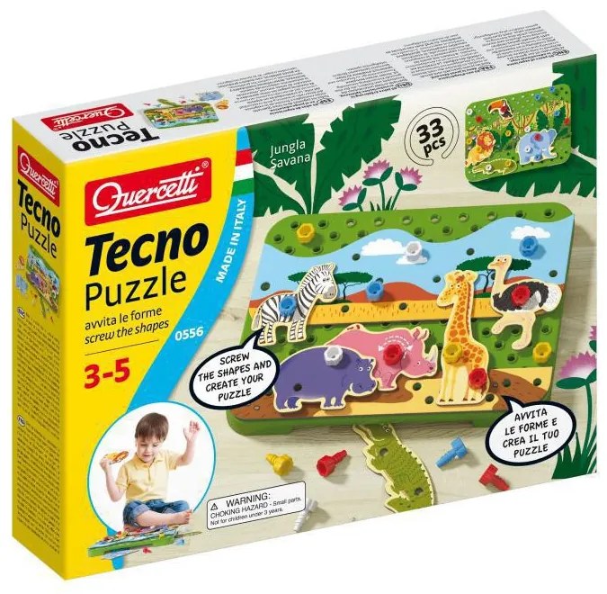 Quercetti Tecno Puzzle 33 ks