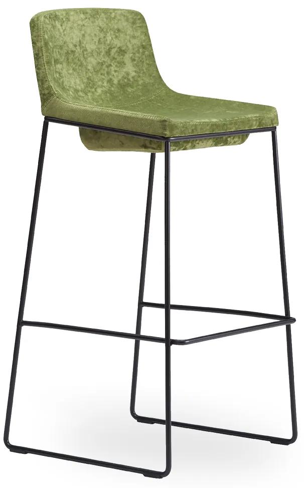 ROSSIN - Barová židle TONIC METAL s vysokým opěrákem