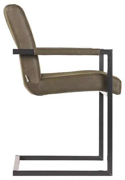 LABEL51 jídelní židle MILO armádně zelená Color: Army green UK-30.205