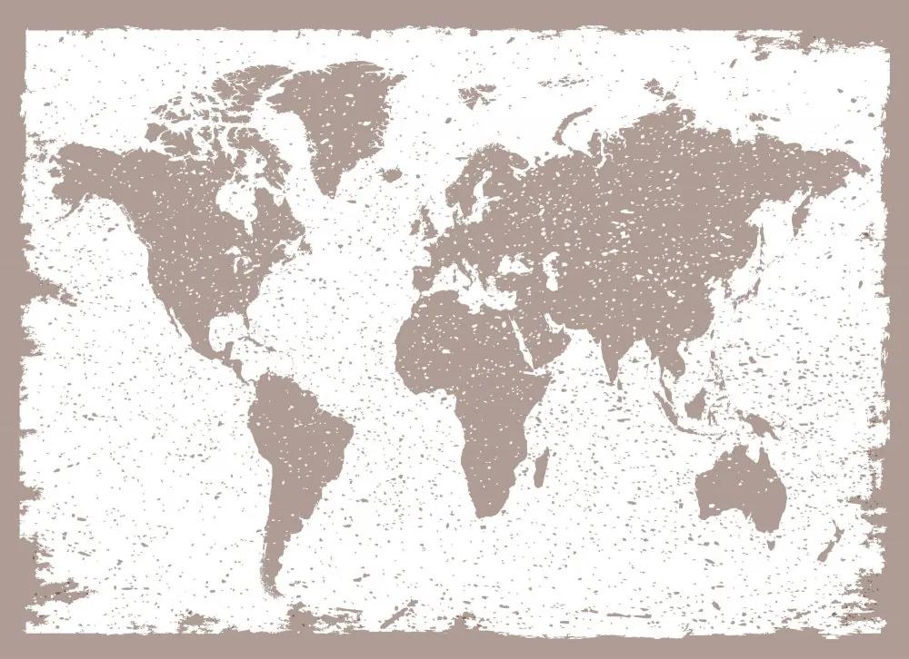 Fototapeta Mapa Světa Omyvatelný vlies 315x210
