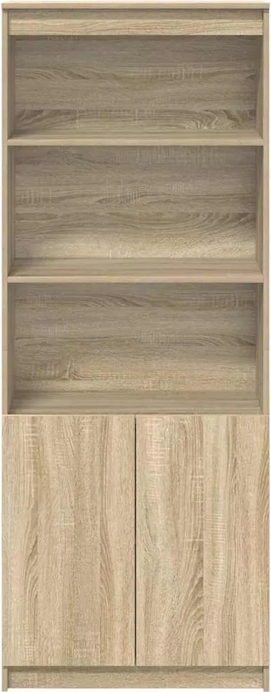 Skříň highboard dub sonoma 70 x 35 x 180 cm kompozitní dřevo 3328473