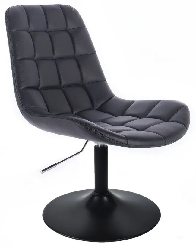 LuxuryForm DESIGN Otočná židle PARIS na černém talíři - černá