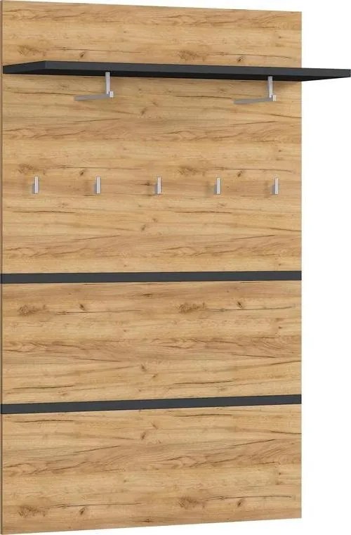 XXXLutz ŠATNÍ PANEL, antracitová, barvy dubu, 96/147/30 cm Xora - Šatní panely - 001258019104