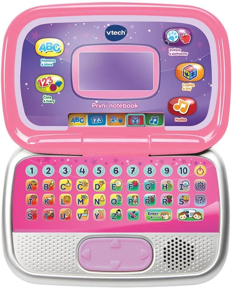Dětský notebook vtech první notebook - růžový cz