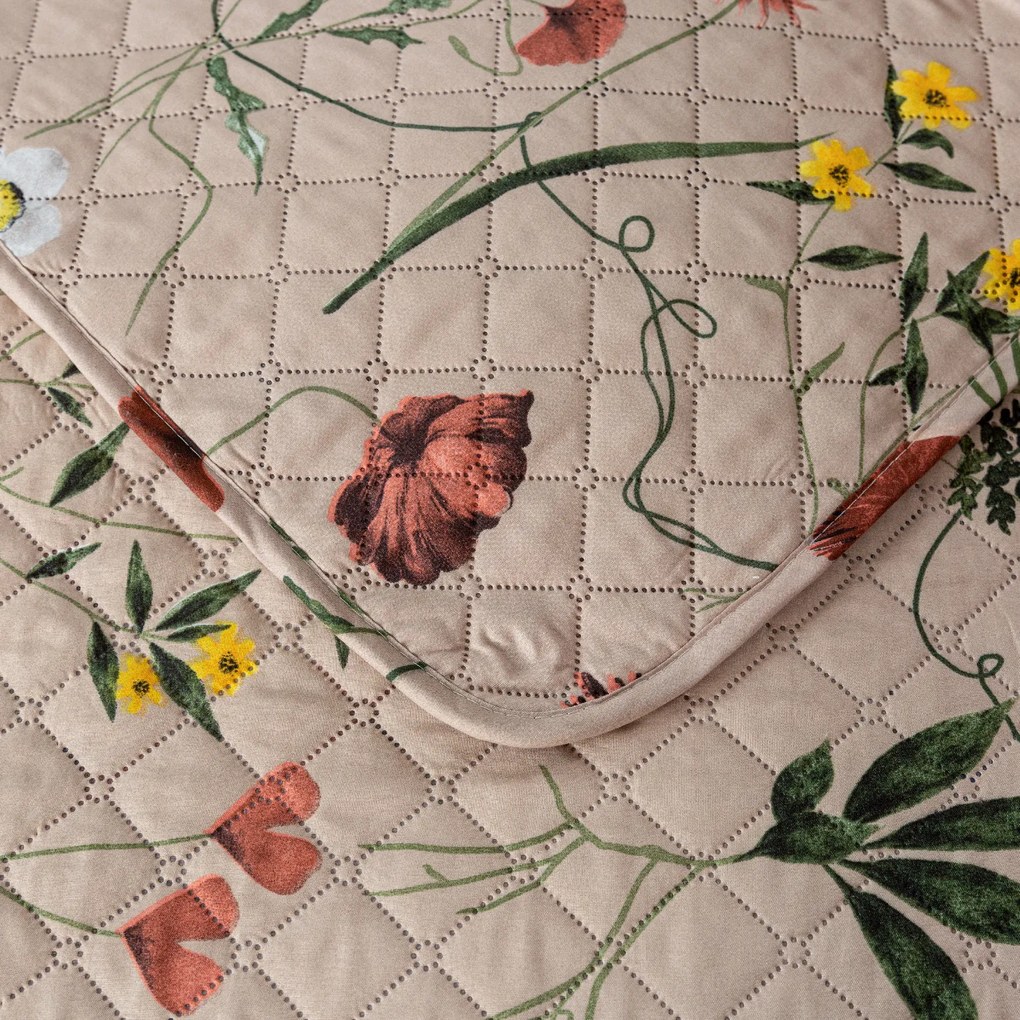Přehoz na postel HERBAR béžový Rozměr: 220 x 240 cm