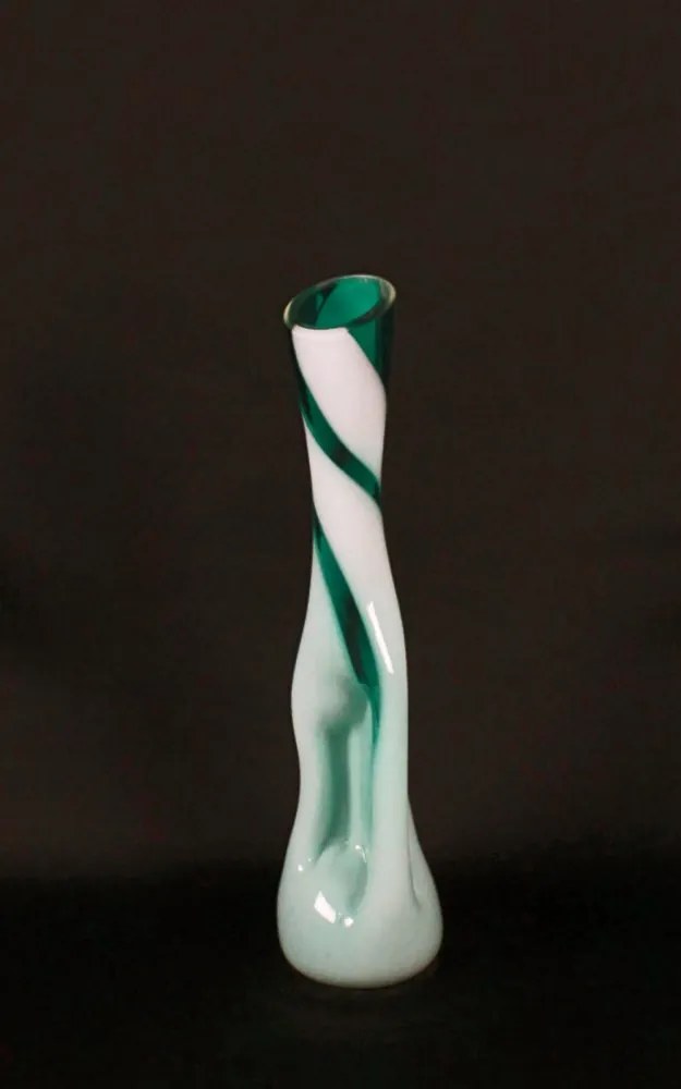 Váza dekorační - modrá spirála 60 cm