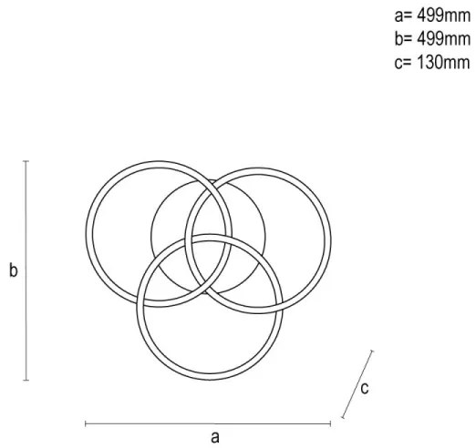 LED Stmívatelné stropní svítidlo LED/70W/230V 3000-6500K bílá + dálkové ovládání