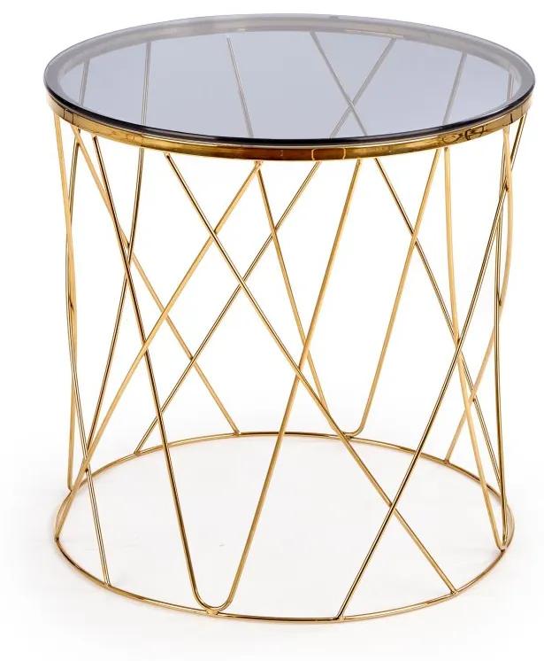Konferenční stolek SELENA (Zlatá / Modrá)
