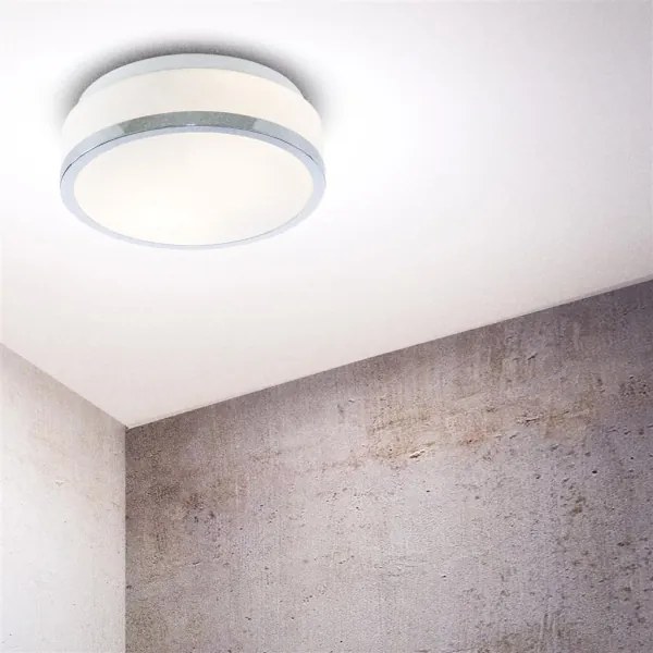 Searchlight 7039-23CC - Koupelnové stropní svítidlo DISC 2xE27/60W/230V IP44