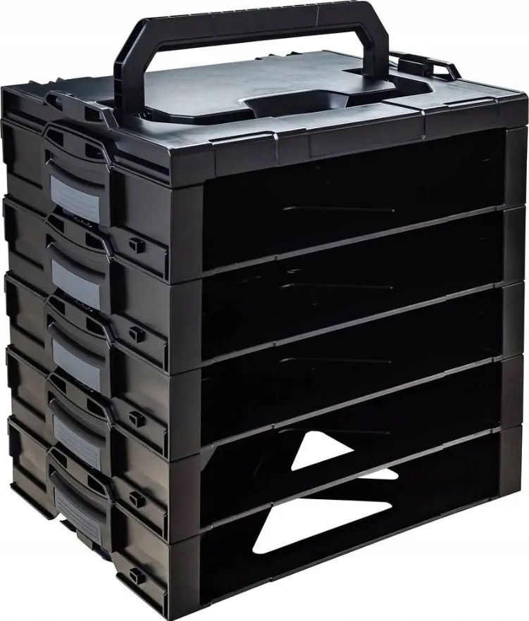 Skříňka na nářadí, systém i-BOXX Rack 5 přihrádek, systém L-boxx