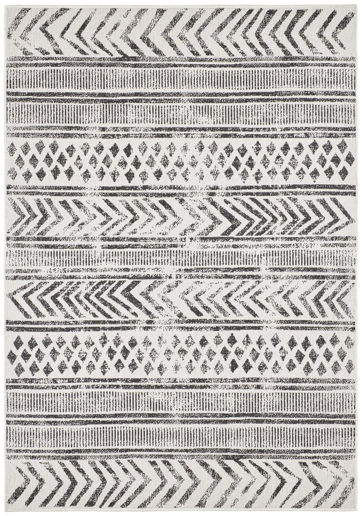 NORTHRUGS - Hanse Home koberce Kusový koberec Twin Supreme 103860 Biri Black/Cream – na ven i na doma - 200x290 cm
