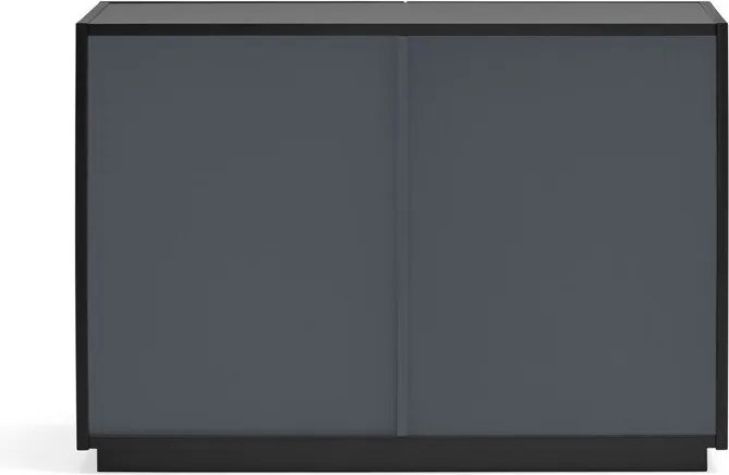 Černá nízká komoda 100x70 cm Doric – Teulat