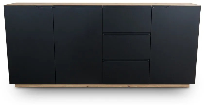 Komplet nábytku do obývacího pokoje Loftia 3 - artisan/Černý mat