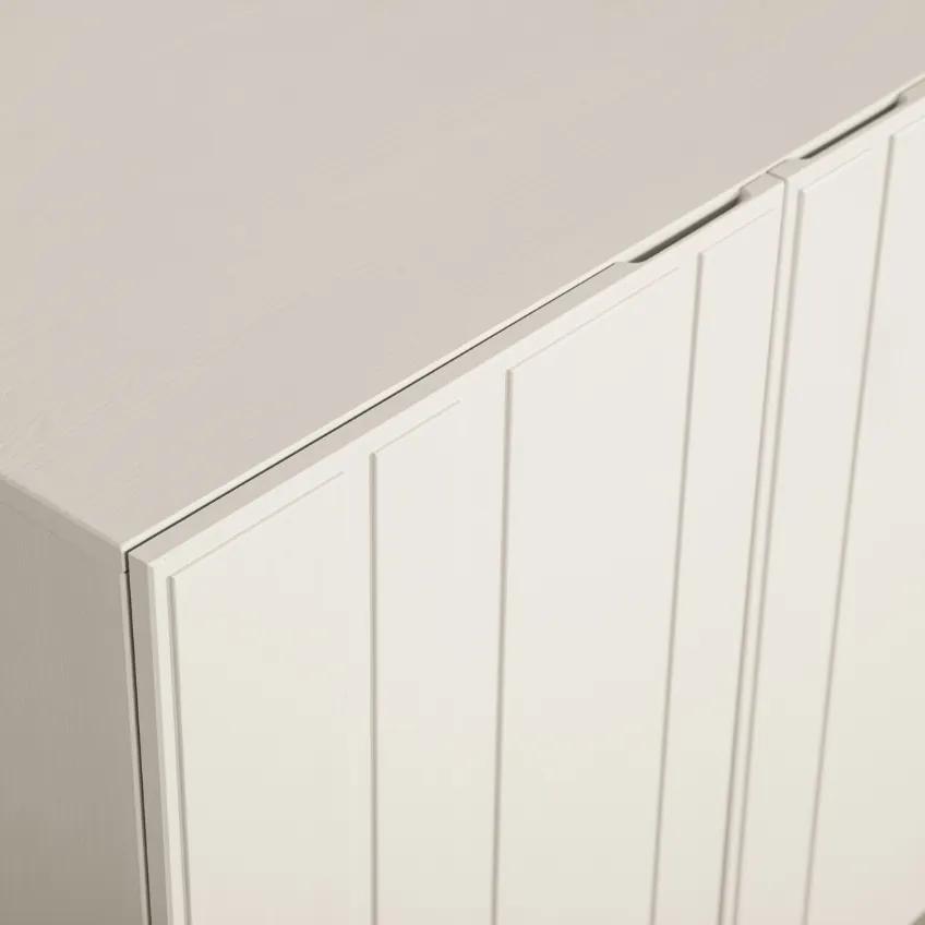 Hoorns Bílá dřevěná komoda Rellim 181 x 46 cm