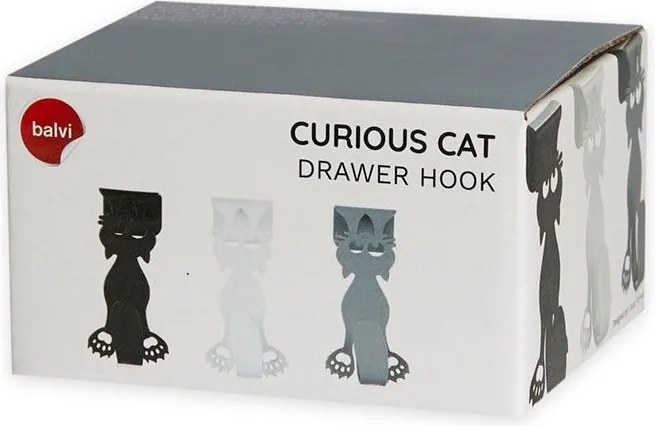 Závěsné kovové háčky v sadě 3 ks Curious Cats – Balvi