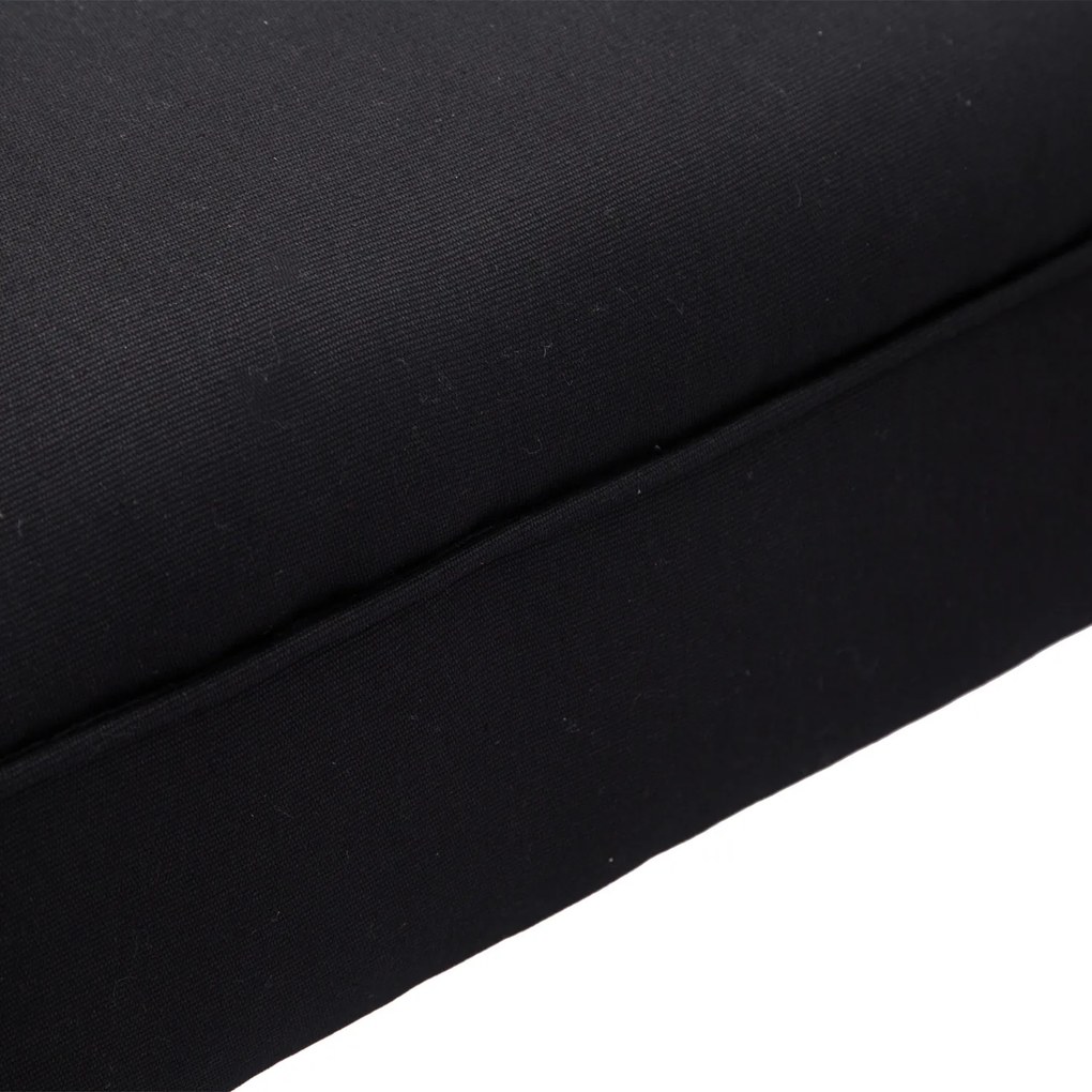 HOMCOM Lavice Ložnice Lavice Čalouněná lavice černá 102x31x51cm z MDF a pěny pro útulné akcenty