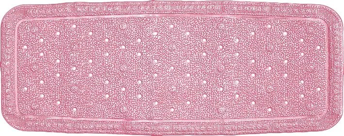 Protiskluz do vany/sprchy BAVENO PLUS GRUND - růžový, 36x92 cm