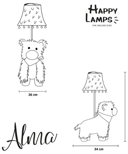 Happy Lamps - LED Dětská stolní lampa ALMA LED/5,4W/230V lama