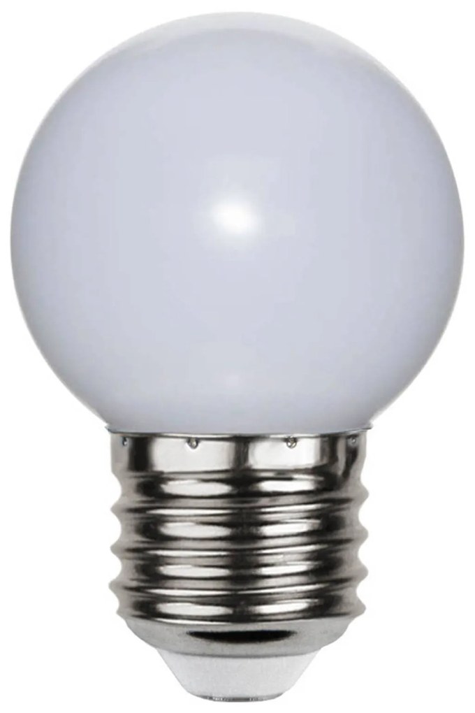 LED žárovka E27 G45 pro pohádková světla, bílá 2 700K