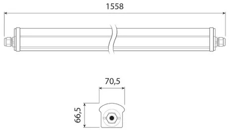Zářivka LED McLED INDUS 1,5M 22/43W 4000K neutrální bílá IP66 ML-414.238.89.0