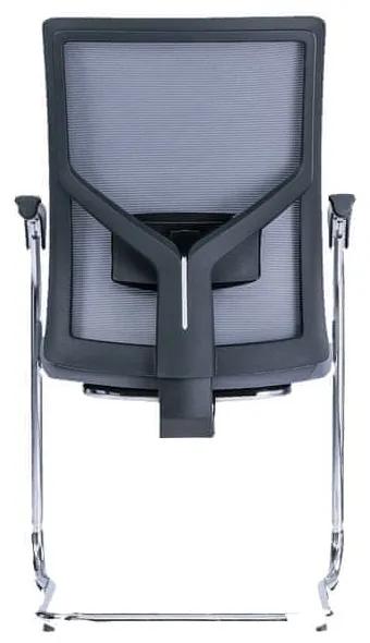 Dalenor Konferenční židle Snow (SET 2 ks), textil, světlě šedá