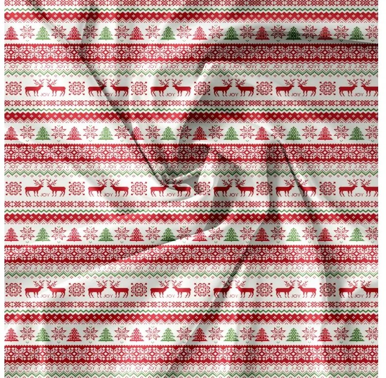 Povlečení z mikrovlákna CHRISTMAS JOY bílé + prostěradlo mikroplyš SOFT 90x200 cm bílé