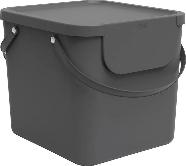 Koš na tříděný odpad ALBULA šedý 40 l