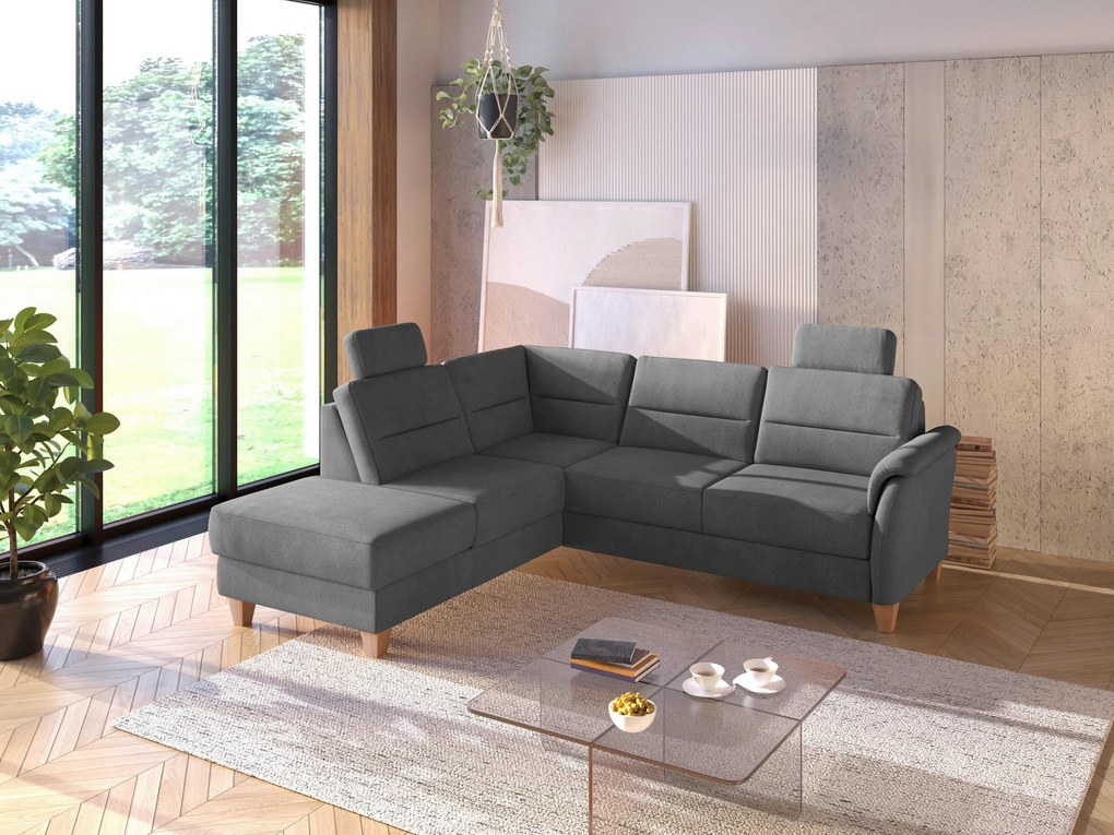 XXXLutz ROHOVÁ SEDAČKA, textil, šedá Sit & More - Sedací soupravy - 000144019758
