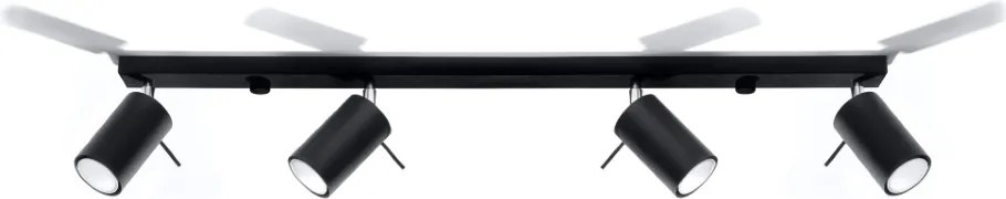 Sollux Lighting Stropní svítidlo RING 4L černé