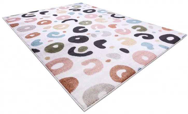 Dywany Łuszczów, Dětský kusový koberec Fun Spots cream, 80x150, vícebarevná, dětský pokoj