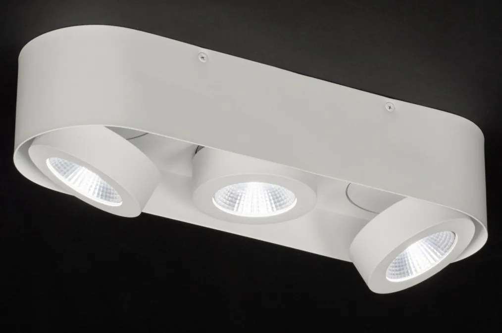 Stropní bodové bílé LED svítidlo Troncetto III