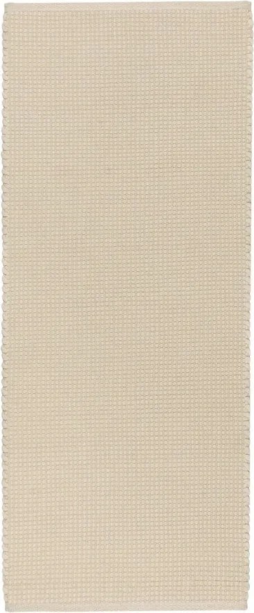 Béžový ručně tkaný vlněný běhoun 80x170 cm Talo – noo.ma